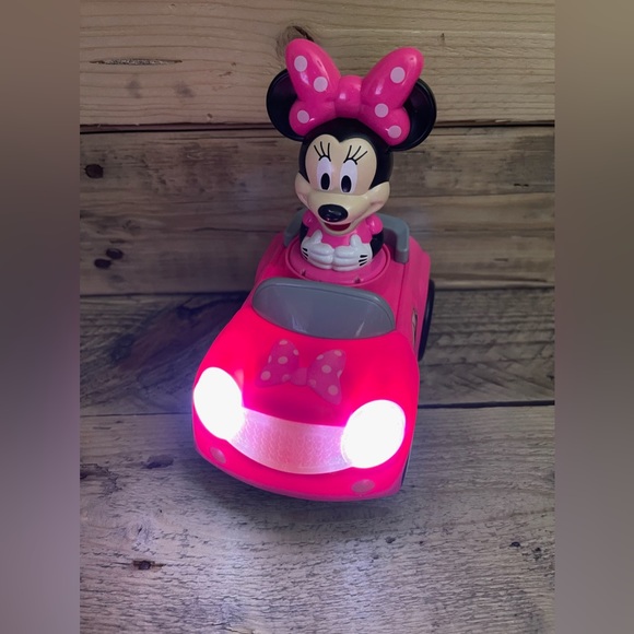 Disney | Toys | Disney Junior Minnie Mouse Push Go Racer 29 Pink Lights ...